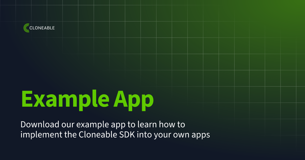 Example App | Cloneable Documentation
